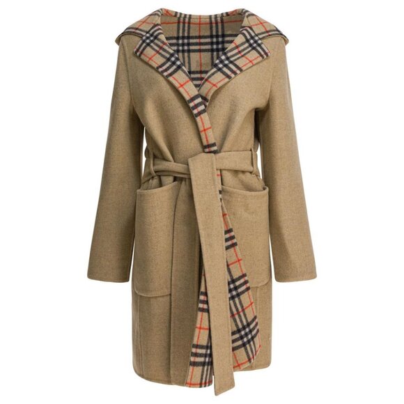 Burberry | Jackets & Coats | Burberry Reversible Wool Coat Tag Size 2 ...